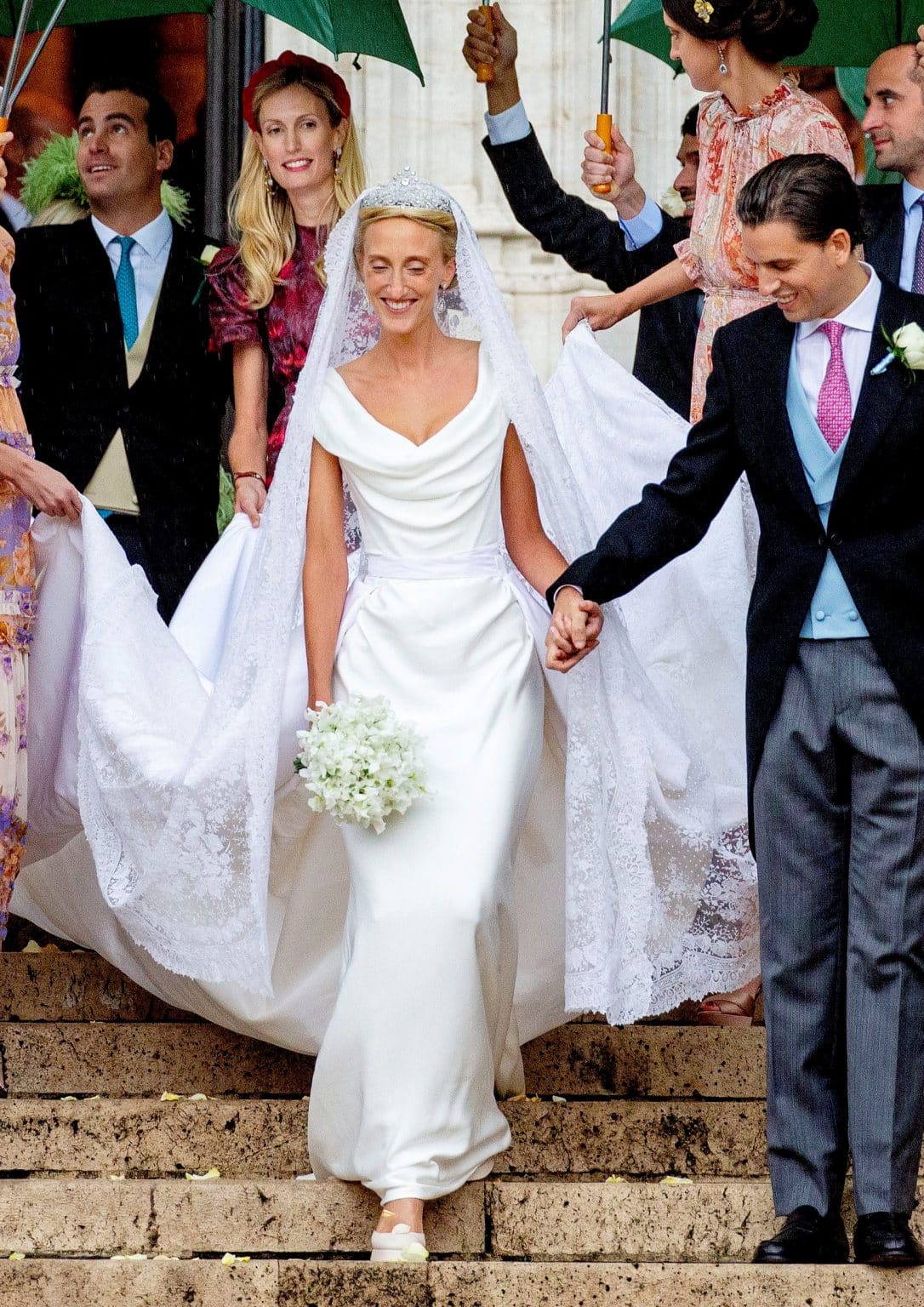 Hoeden worstelen bij huwelijk Prinses Maria Laura - Modekoningin Máxima