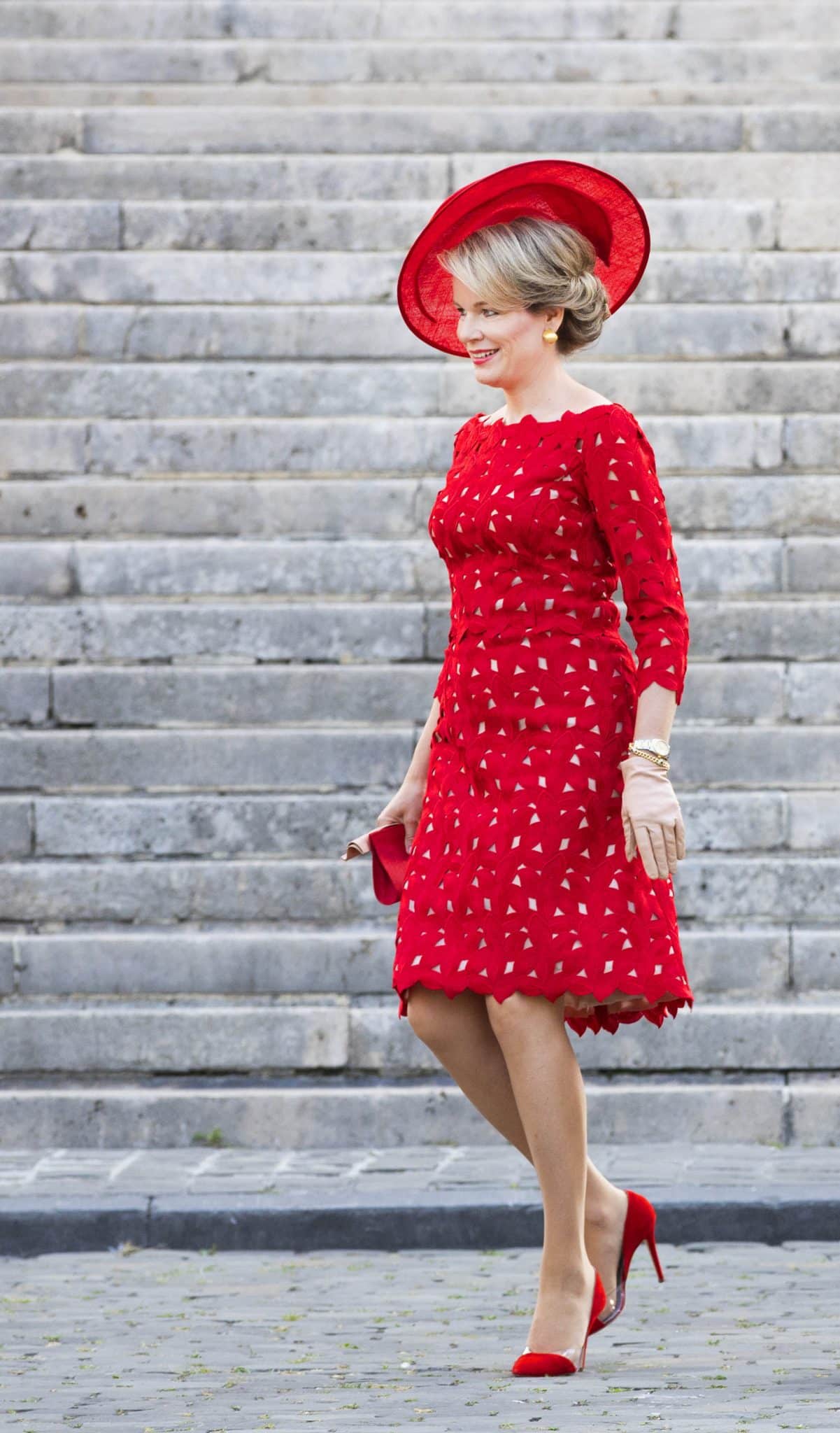 De mooiste looks van koningin Mathilde - Modekoningin Máxima