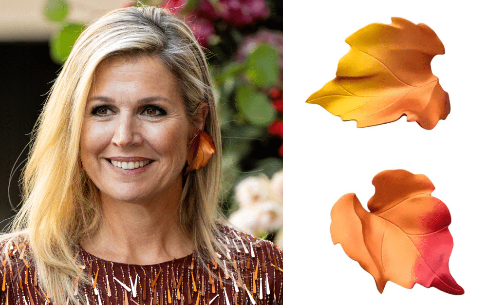 Bladeren in je oren? Máxima is er wel voor te porren - Modekoningin Máxima