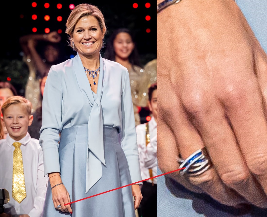 Máxima's juwelen in 2023: een nieuwe cross-over ring en historische haarspelden - Modekoningin ...