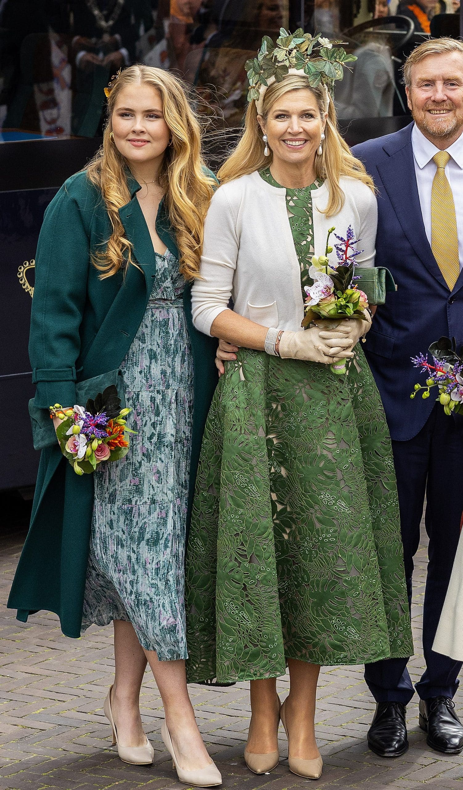 Vermaakte jurk van Ba&sh - Modekoningin Máxima