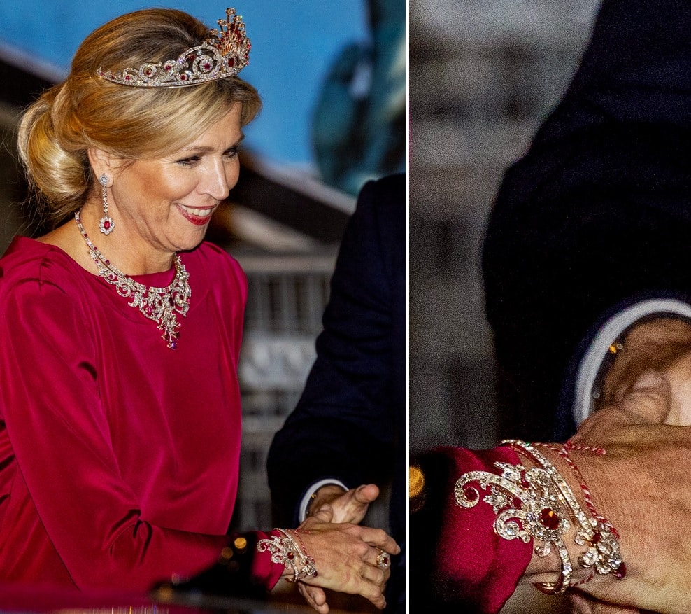 Lezersvraag: waar komt Máxima's robijnen armband vandaan ...