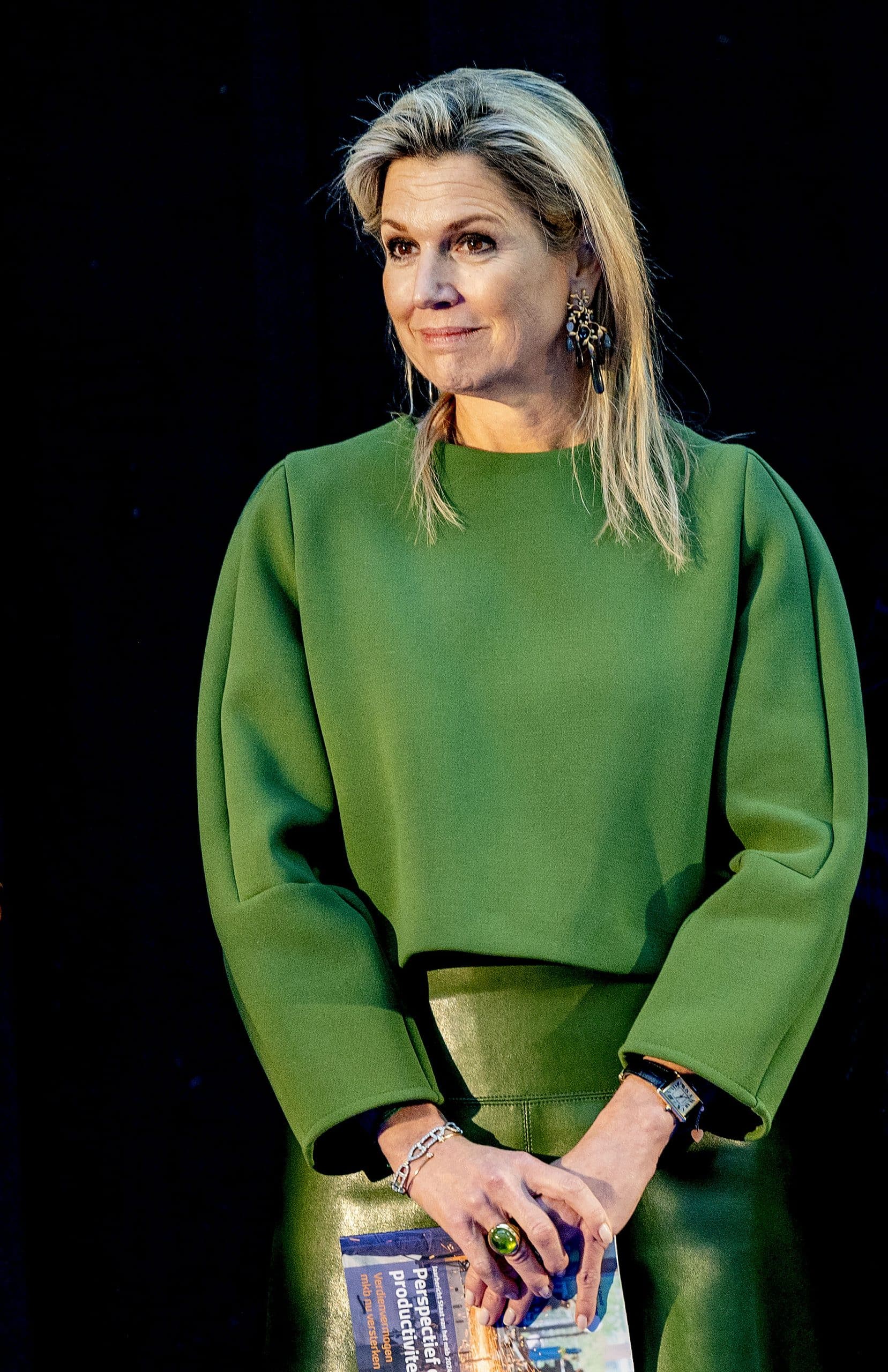 Máxima combineert groene cactusrok nu anders - Modekoningin Máxima