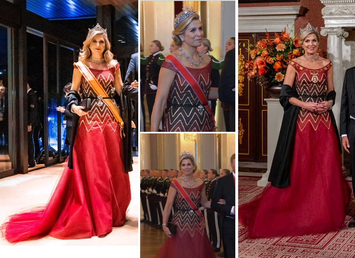 Dit is het verhaal achter Máxima's rode Taminiau - Modekoningin Máxima