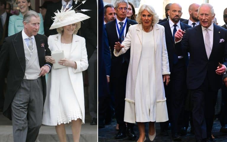 Twintig jaar na dato draagt Camilla bruidskleding opnieuw ...