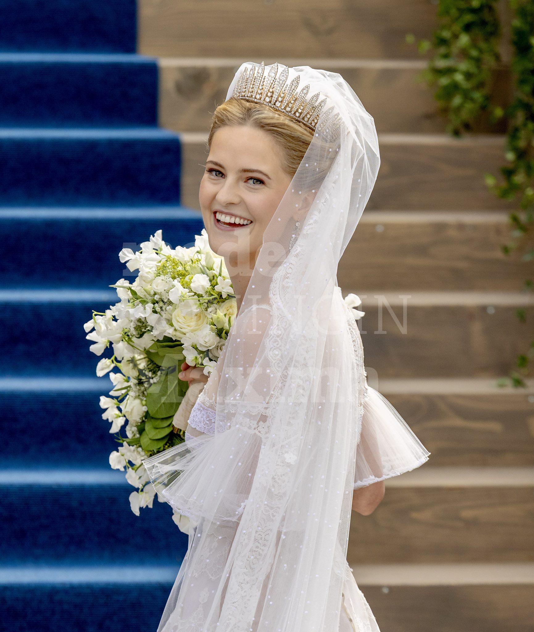 Kerkelijk huwelijk prinses Marie Caroline van Liechtenstein en Leopoldo ...