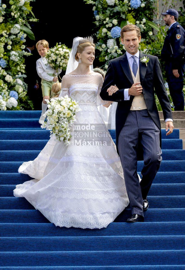 Kerkelijk huwelijk prinses Marie Caroline van Liechtenstein en Leopoldo ...