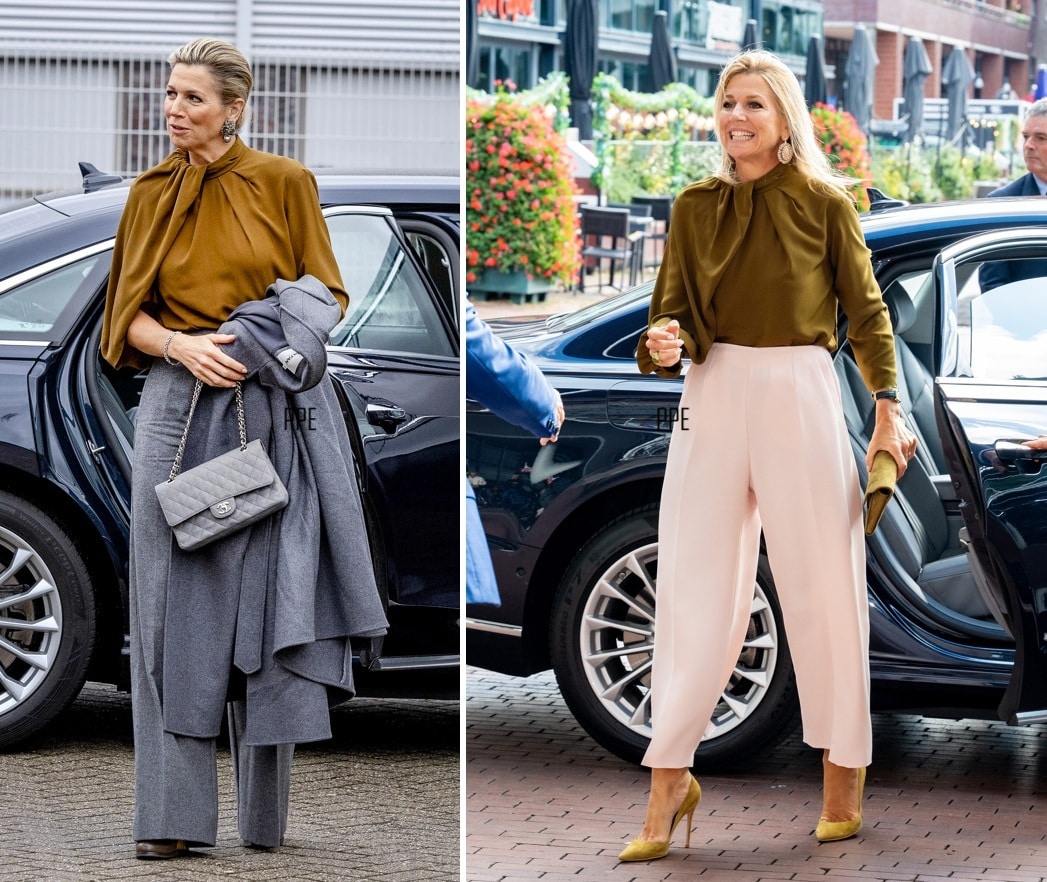 Dit of dat: Máxima's blouse met draperie - Modekoningin Máxima