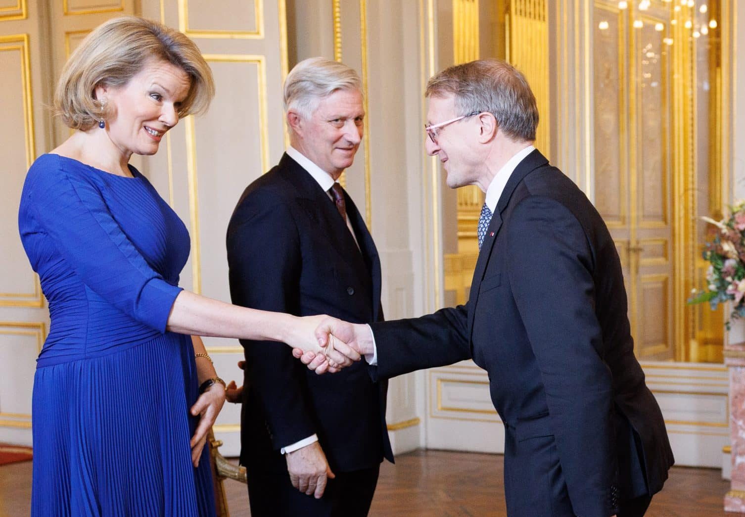 Elisabeth ontvangt EU voorzitters, Mathilde bij Nieuwjaarsreceptie ...