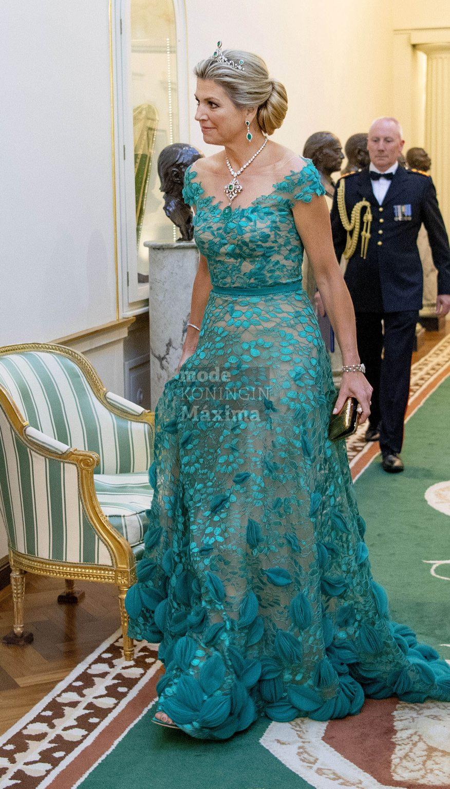 Zó mooi zijn Màxima, Mathilde en andere royals in groene galajurken - Modekoningin Máxima