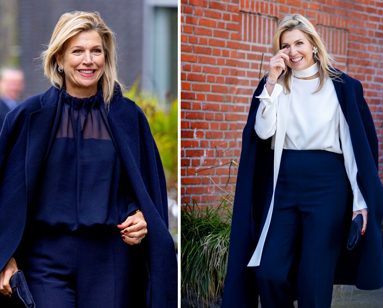 Máxima is momenteel verliefd op donkerblauw en dat is opvallend ...
